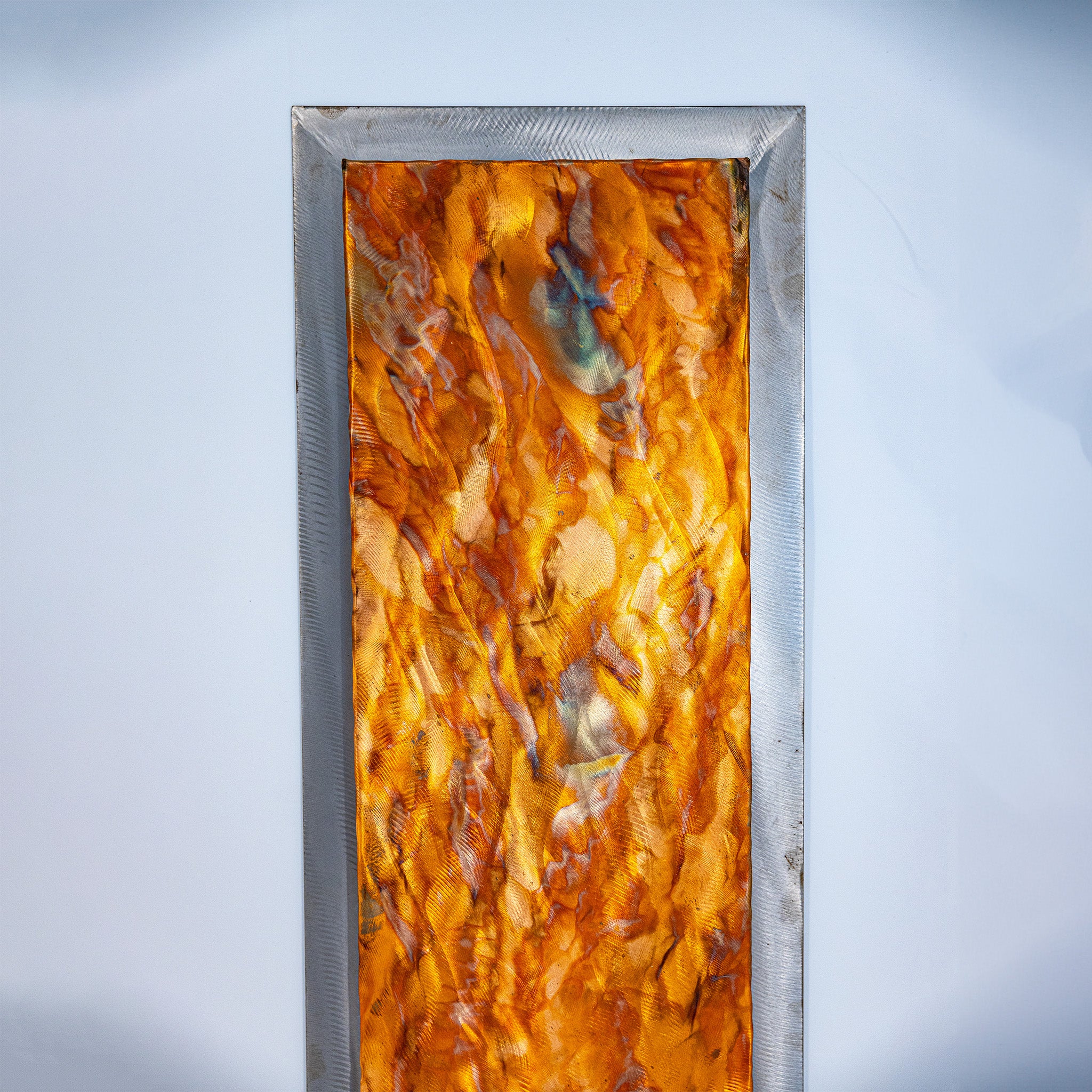 Mixed Metal Wall Art, Unique Copper Wall Hanging, Abstract Metal Art ...